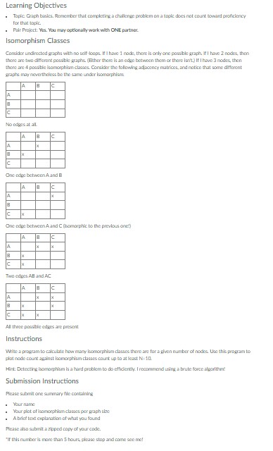 Solved In C Consider Undirected Graphs With No 