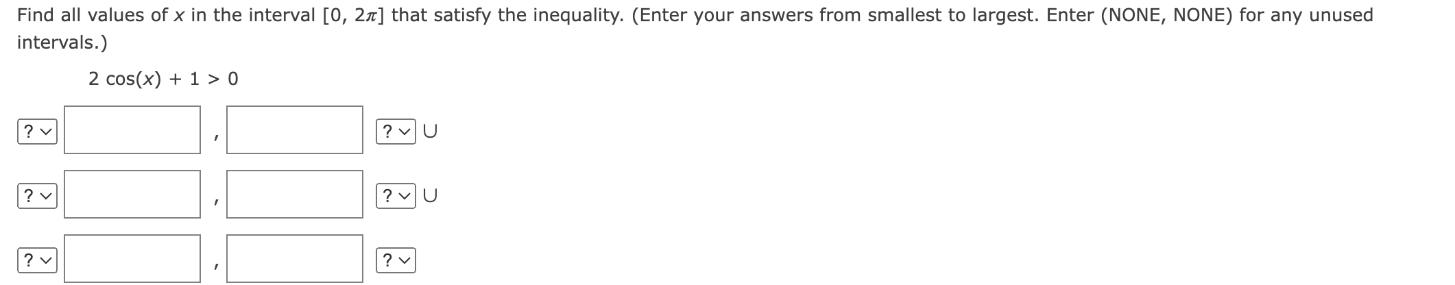 Find all values of x in the interval [0,2π] that | Chegg.com