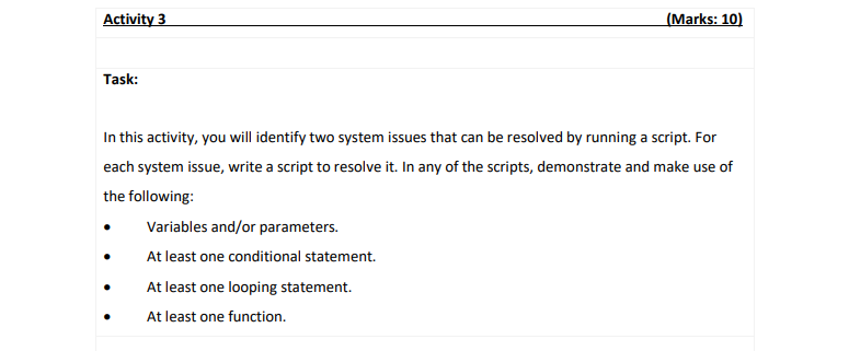 Solved In this activity, you will identify two system issues | Chegg.com