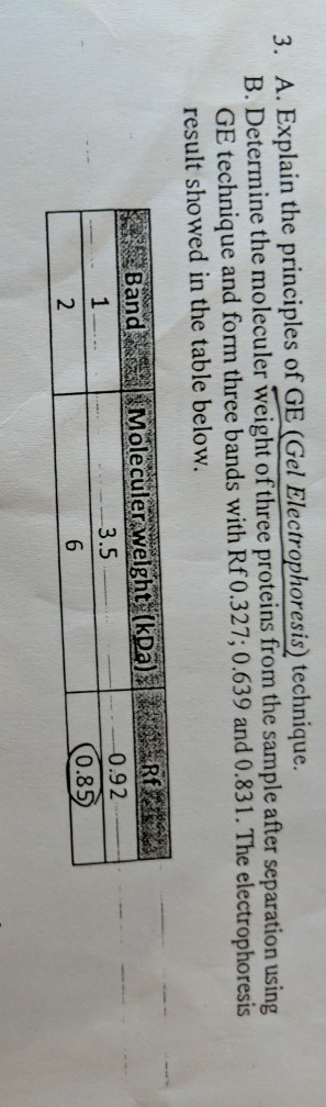 Solved 3. A. Explain the principles of GE (Gel | Chegg.com