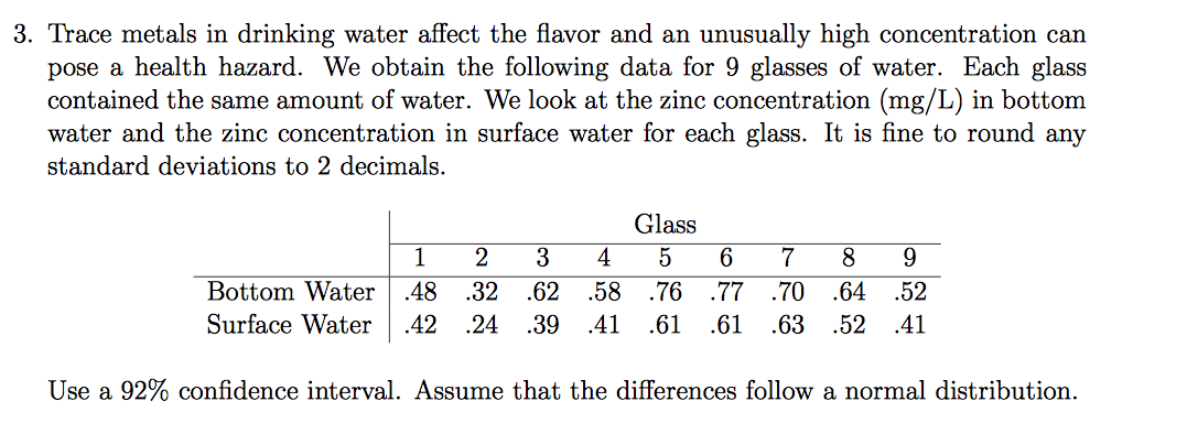 Solved Does your problem involve 1 population or 2 | Chegg.com