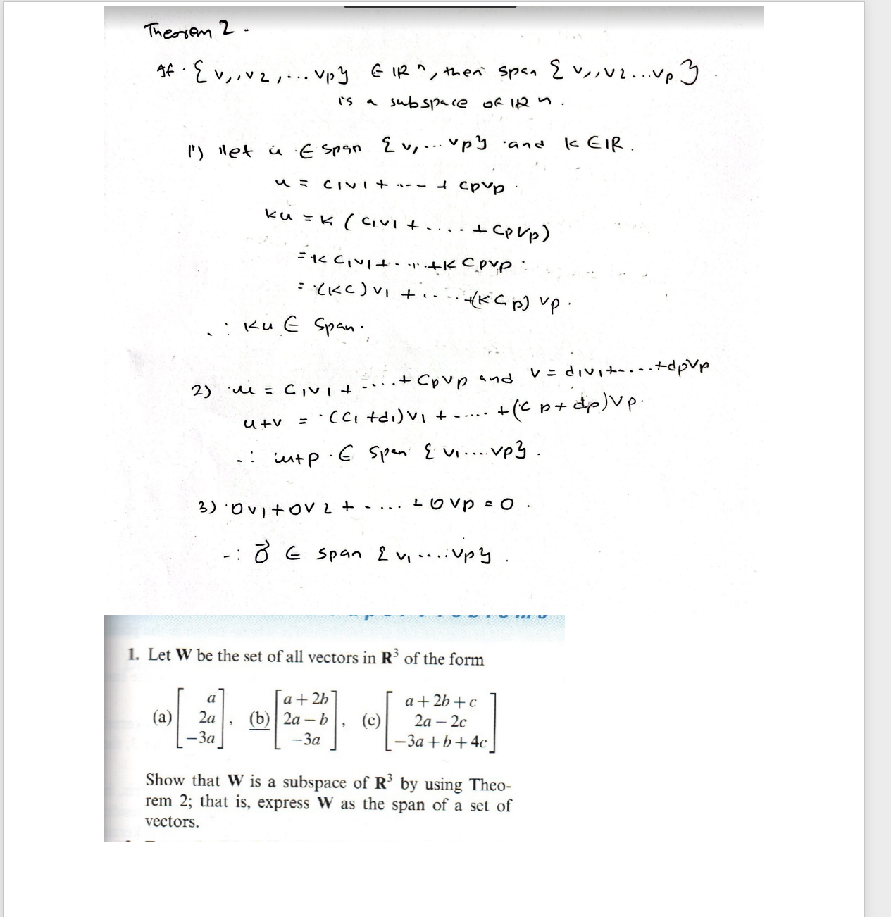 Please refer to theorem 2 ﻿to answer | Chegg.com