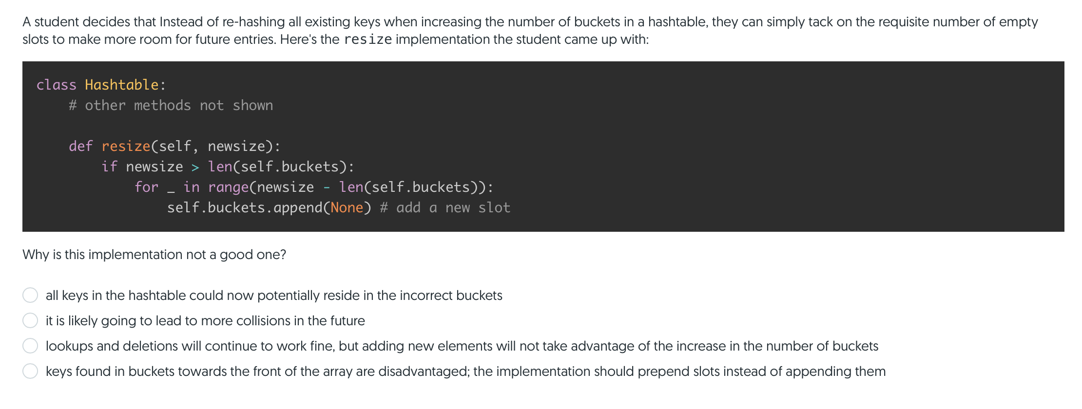 Consider the following array-backed queue | Chegg.com