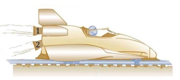 Solved A rocket sled is being used to test the physiological | Chegg.com