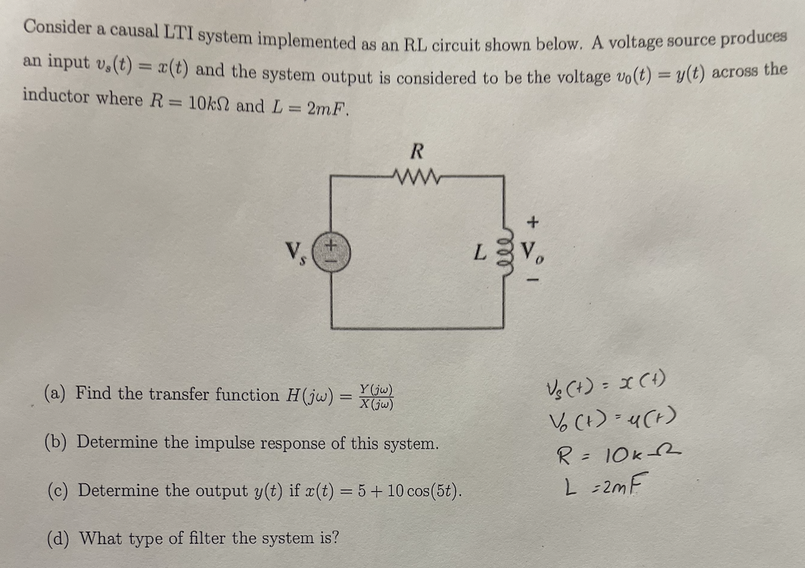 Solved Consider a causal LTI system implemented as an RL | Chegg.com