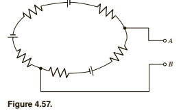 Solved 4.45 Battery/resistor loop In the circuit shown in | Chegg.com