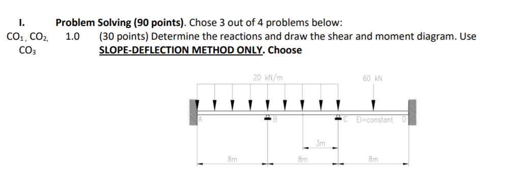 Solved 1. C01, CO2, CO3 Problem Solving (90 points). Chose 3 | Chegg.com