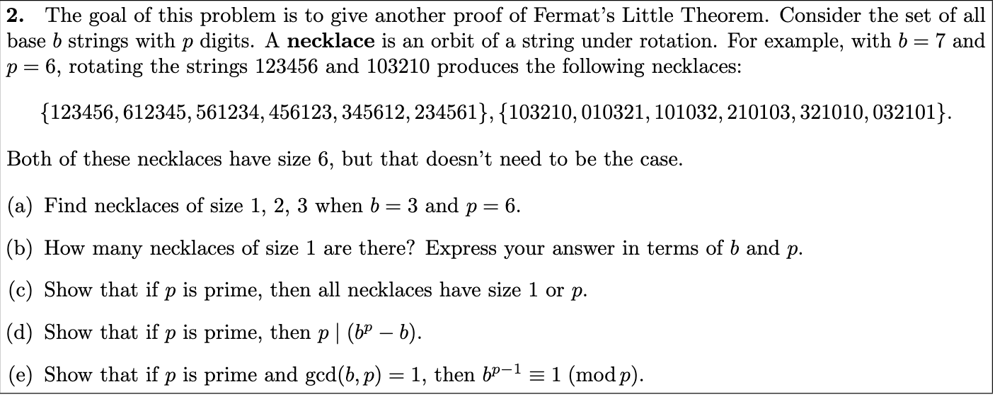 Solved The goal of this problem is to give another proof of | Chegg.com