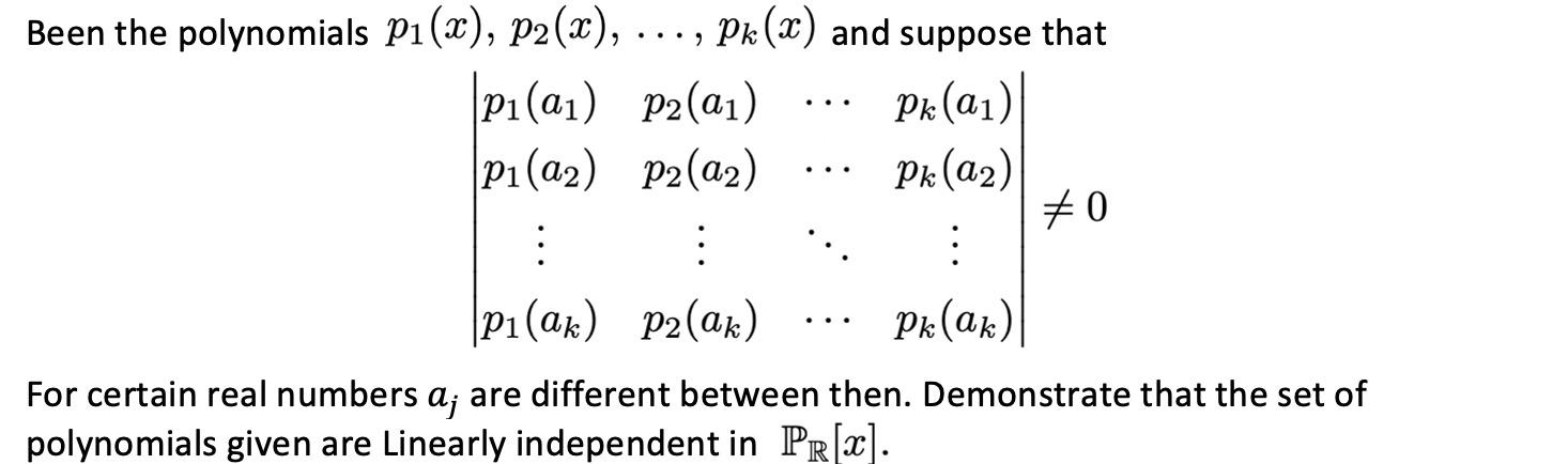 Solved Been the polynomials p1(x),p2(x),…,pk(x) and suppose | Chegg.com