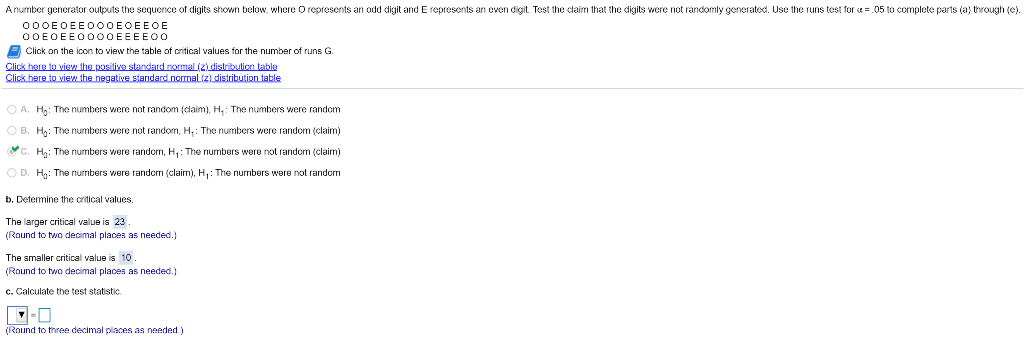 Solved A number generator outputs the sequence of digits | Chegg.com