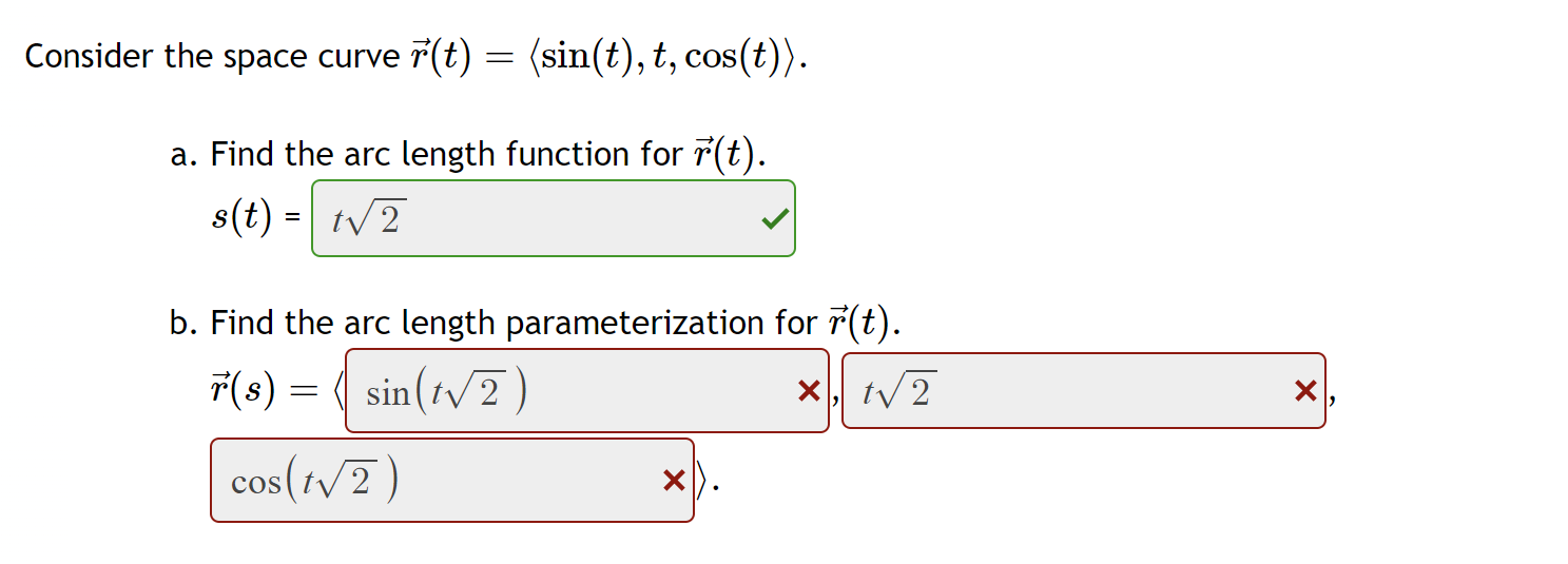 Solved nsider the space curve r(t)= sin(t),t,cos(t) . a. | Chegg.com