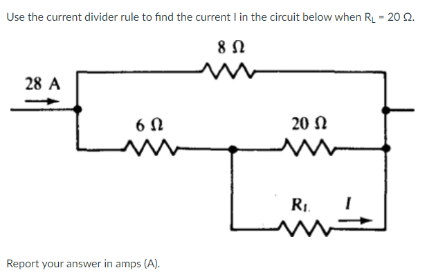 Solved Use the current divider rule to find the current I in | Chegg.com