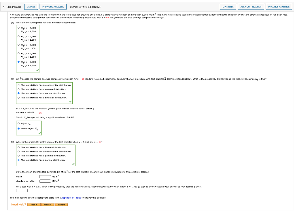 Solved 4. (4/8 Points] DETAILS PREVIOUS ANSWERS DEVORESTAT9 | Chegg.com