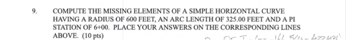 Solved COMPUTE THE MISSING ELEMENTS OF A SIMPLE HORIZONTAL | Chegg.com