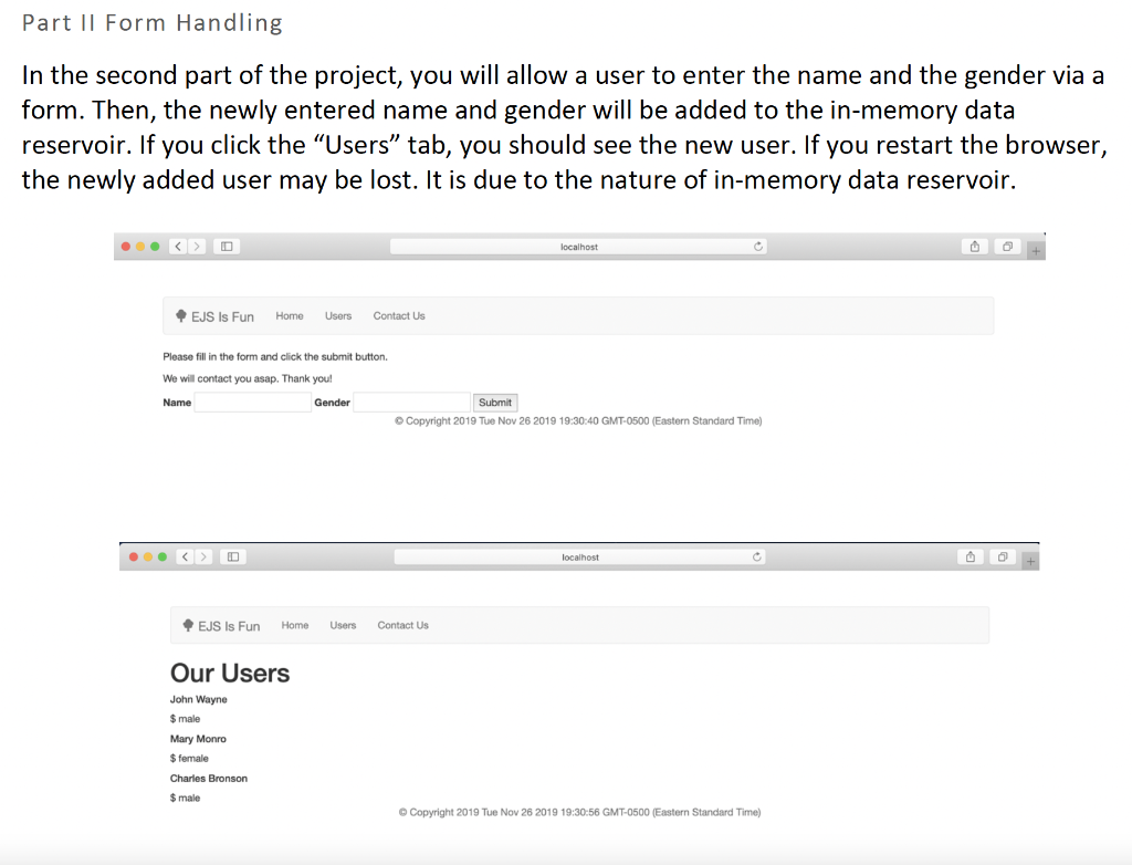 Need help with part 2 of the project, languages are | Chegg.com