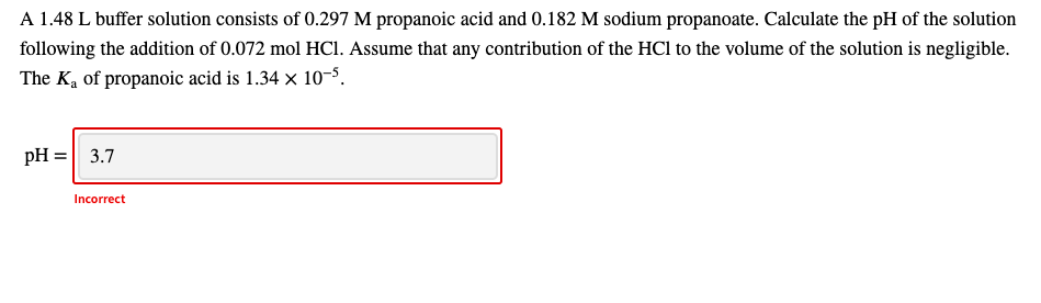 Solved A 1.48 L buffer solution consists of 0.297 | Chegg.com