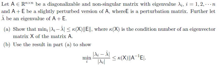 Let A e Rnxn be a diagonalizable and non-singular | Chegg.com