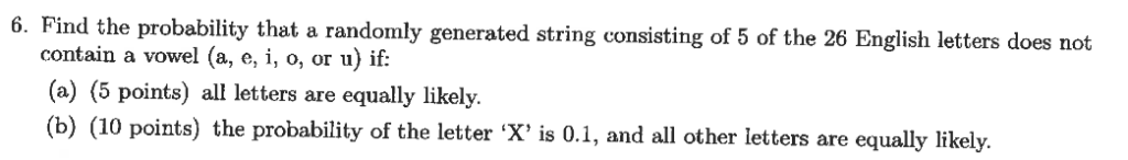 Solved 6. Find the probability that a randomly generated | Chegg.com