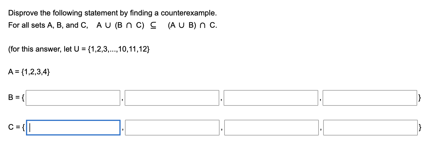 Solved Disprove the following statement by finding a | Chegg.com