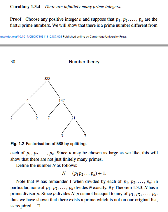 Solved 6. Consider Corollary 1.3.4 from the text (pp.29-30), | Chegg.com