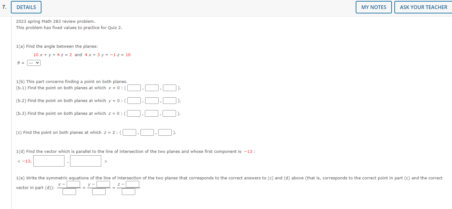 2023 spring Math 283 review problem. This problem has | Chegg.com