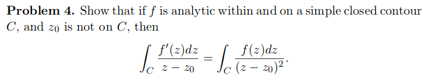 Solved Applied Complex Analysis Exercise. Show all work. | Chegg.com