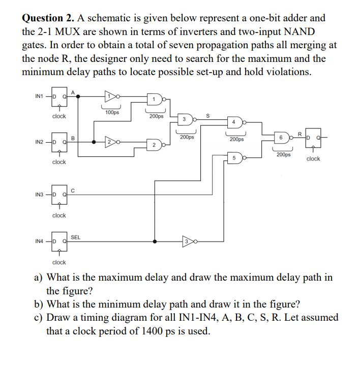 Solved Question 2. A schematic is given below represent a | Chegg.com