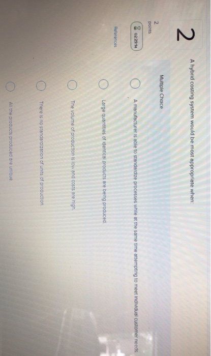 Solved Equivalent units of production are equal to: Multiple | Chegg.com