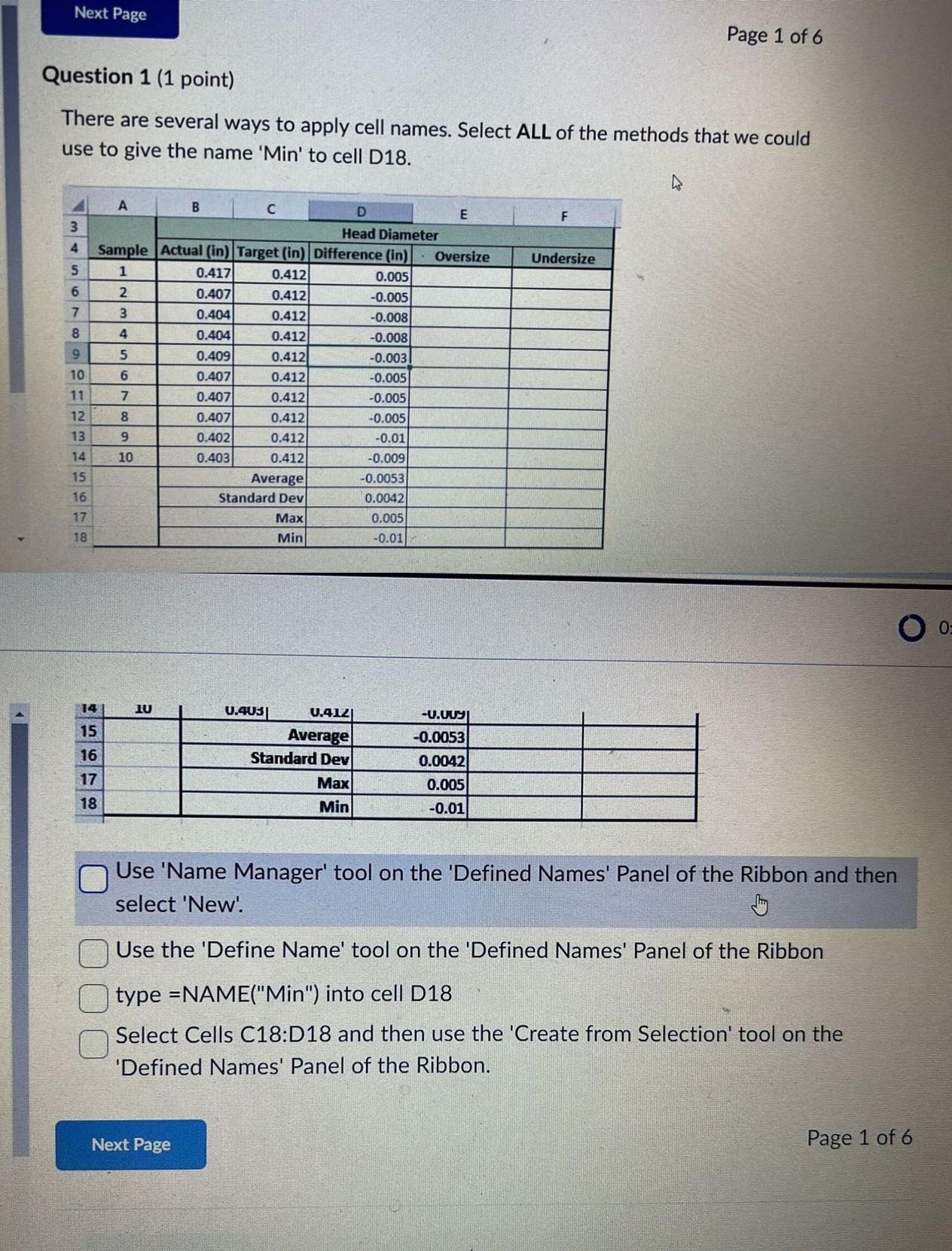 Solved There are several ways to apply cell names. Select | Chegg.com