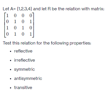 Solved Let A= {1,2,3,4} and let R be the relation with | Chegg.com
