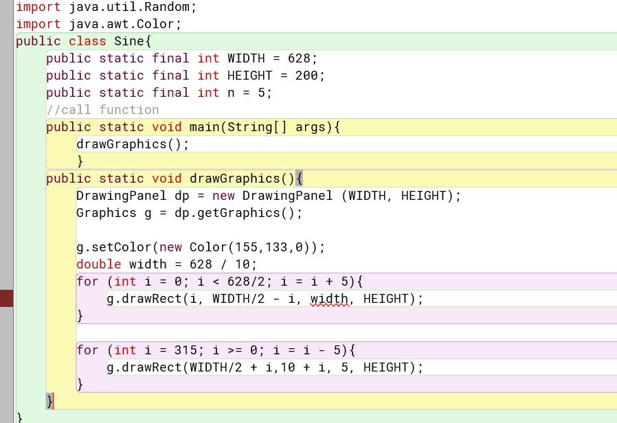 My code is not woking well, how do i draw rectangles | Chegg.com