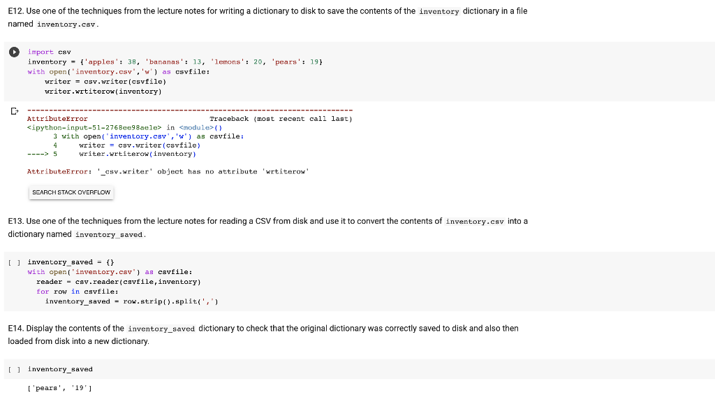 Solved E12. Use one of the techniques from the lecture notes | Chegg.com
