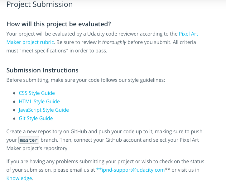 Pixel Art Maker Javascript : Pixel art maker design criteria meets specifications javascript ...