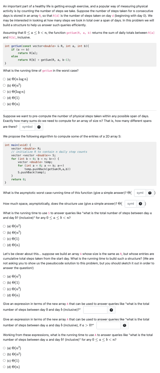 Solved An important part of a healthy life is getting enough | Chegg.com