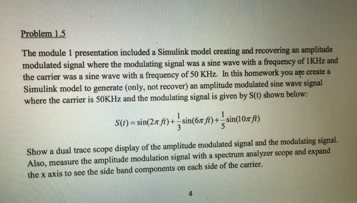 Solved The module 1 presentation included a Simulink model | Chegg.com
