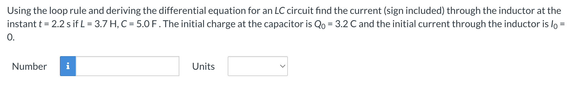 Solved Using the loop rule and deriving the differential | Chegg.com