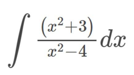 Solved X + (x2+3) dx x2–4 | Chegg.com