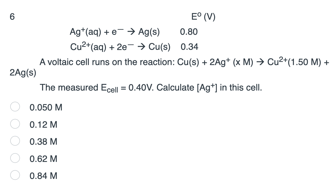 Solved 6 \\[ \\begin{array}{ll} | Chegg.com