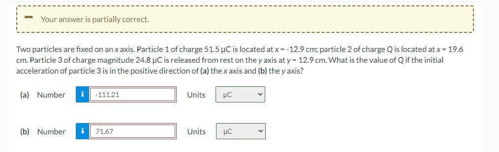 Solved Two particles are fixed on an x axis. Particle 1 of | Chegg.com