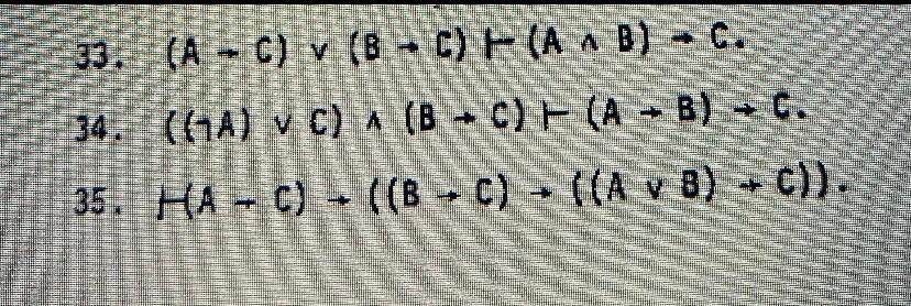 Solved 6 A→c ∨ B→d ⊢ A∧b → C∨d 33 A−c ∨ B C A∧b C