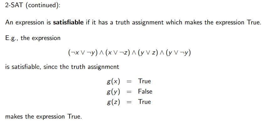 Consider 2SAT, discussed in Lecture 24, and 2COL, the | Chegg.com