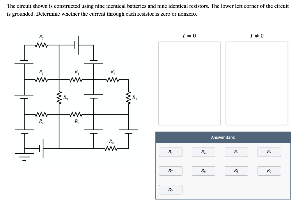 Solved The circuit shown is constructed using nine identical | Chegg.com