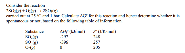 Solved Consider the reaction 2SO2(g) + O2(g) → 2503(g) | Chegg.com