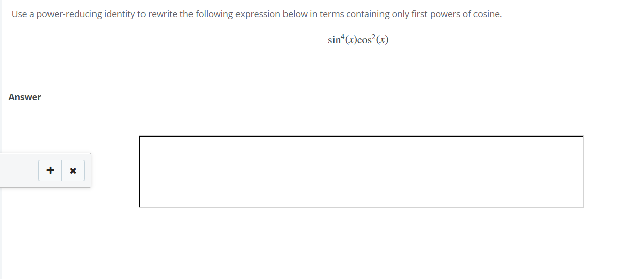 Solved Use a power-reducing identity to rewrite the | Chegg.com