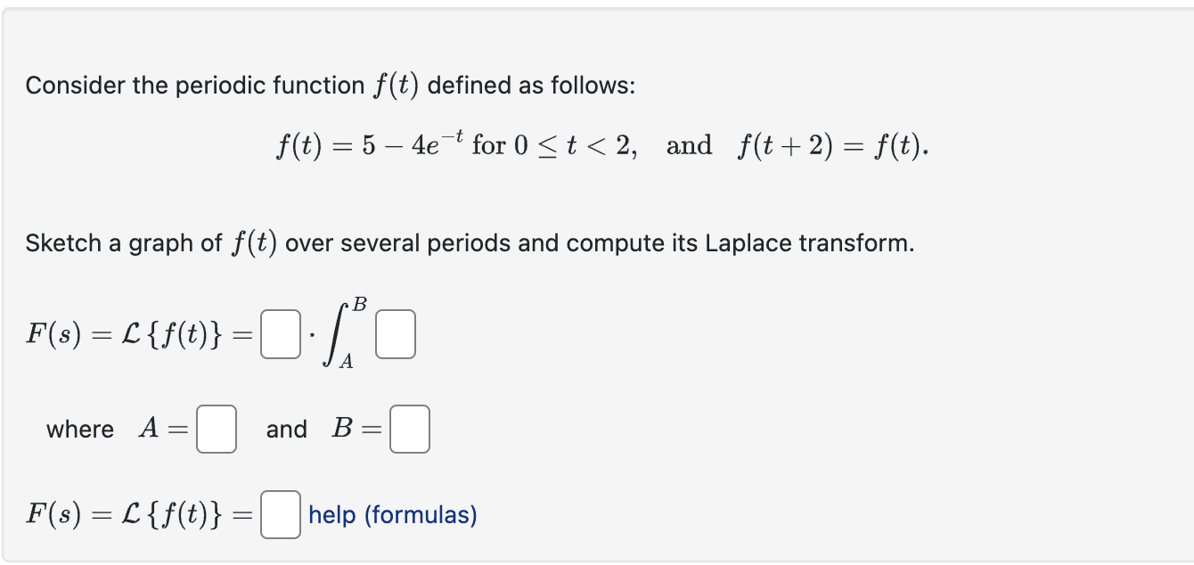 Solved Consider the periodic function f(t) ﻿defined as | Chegg.com