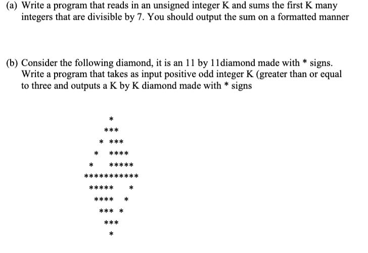 Solved A Write A Program That Reads In An Unsigned Integer 1562