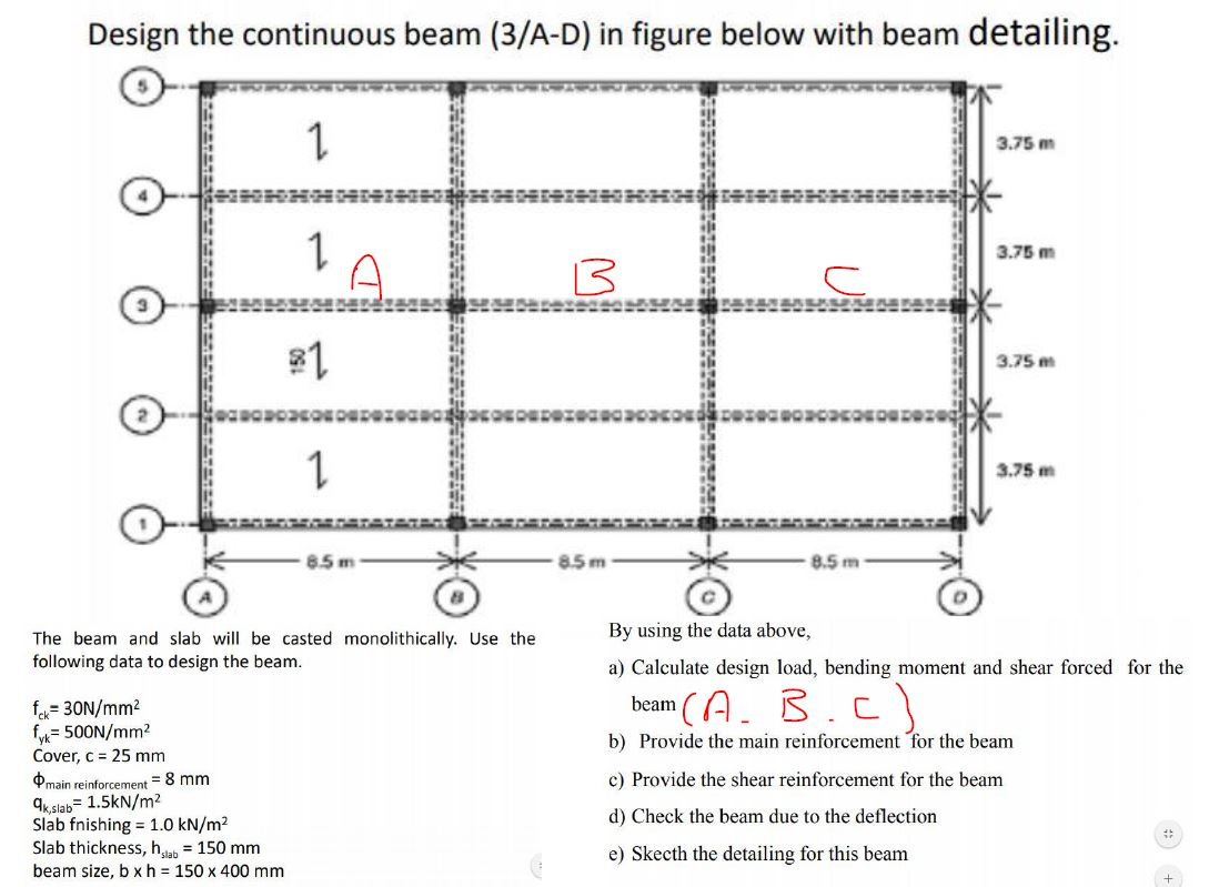 Continuous Beam Reinforcement Calculations - The Best Picture Of Beam