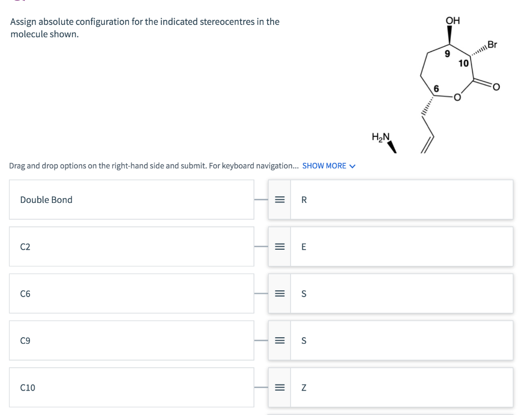 Solved ОН. Assign absolute configuration for the indicated | Chegg.com