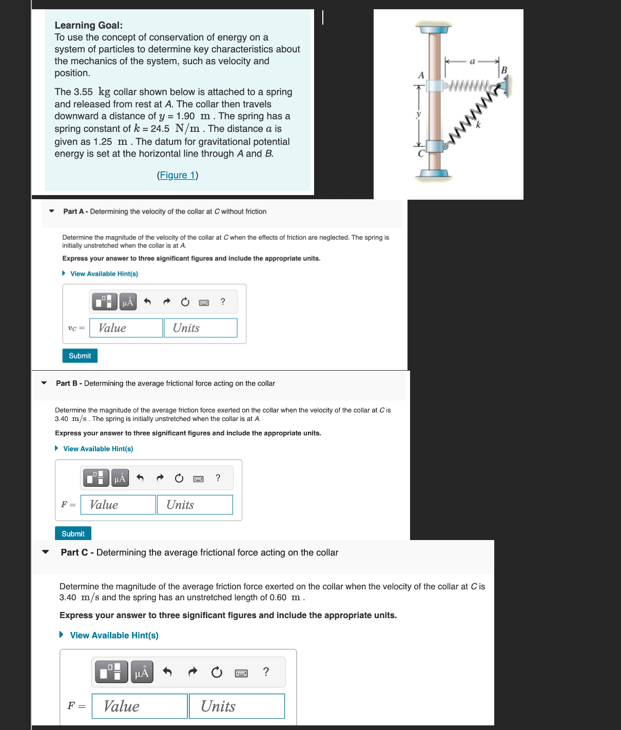 Solved Learning Goal: To use the concept of conservation of | Chegg.com