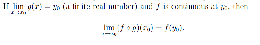Solved If limx→x0g(x)=y0 (a finite real number) and f is | Chegg.com